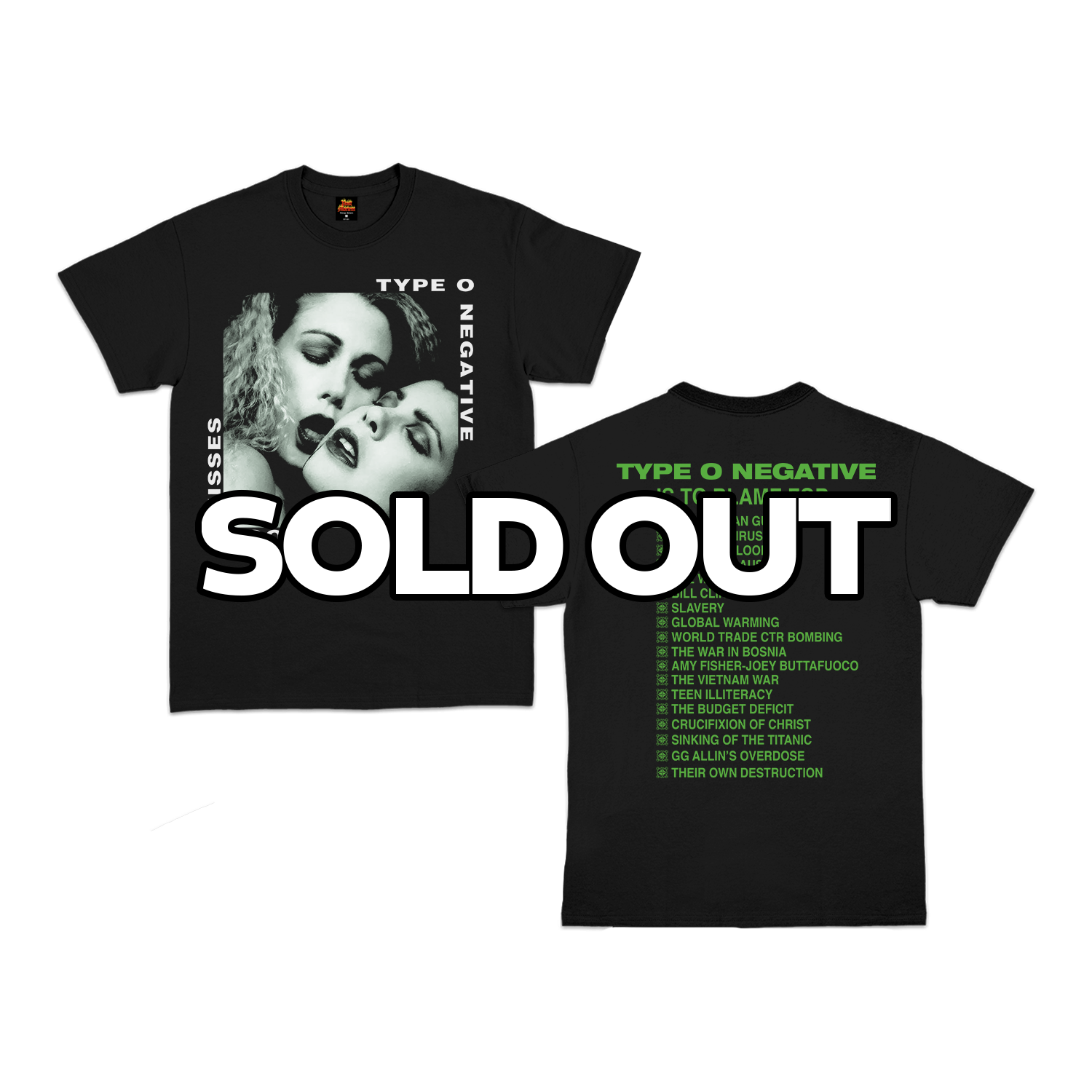 TYPE O NEGATIVE – BLAME TEE (LIMITED EDITION) – Postmortem
